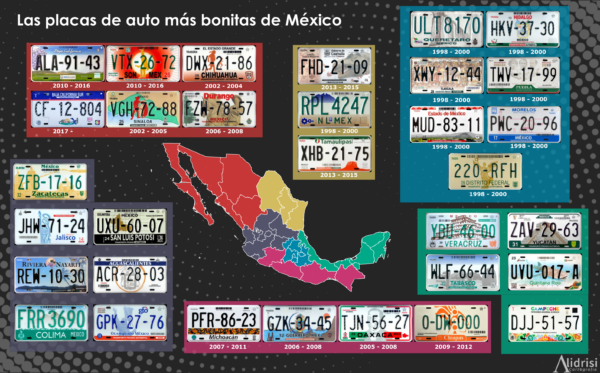 Placas de autos en México – Alidrisi Cartografía